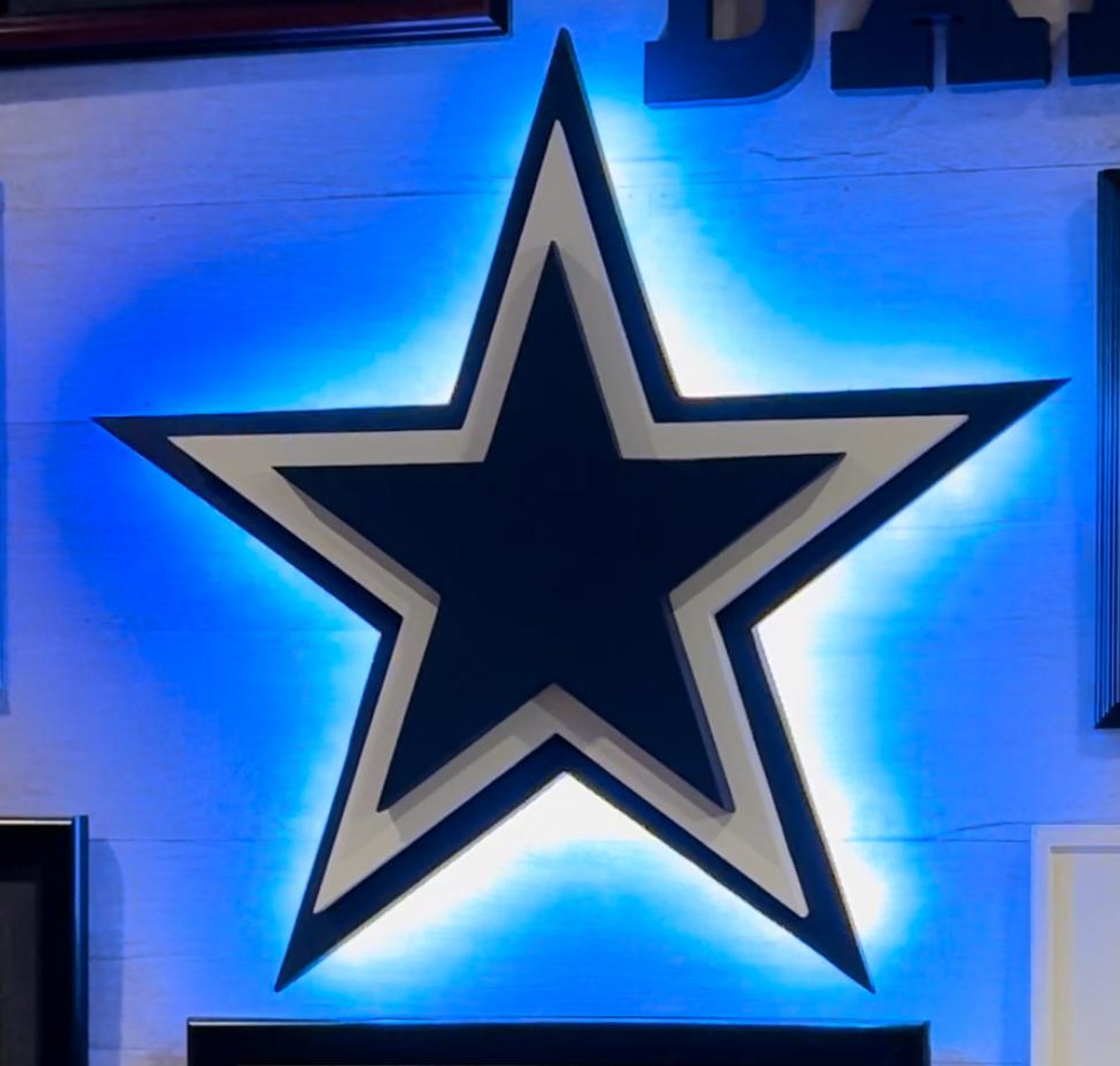 36 In. LED Floating 3D Dallas Cowboy Star - Etsy