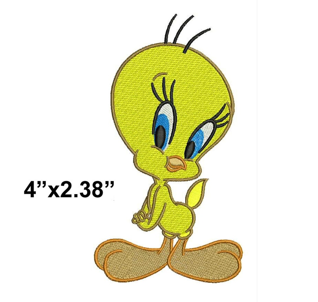Tweety Bird Embroidery Design in Dst, Cnd, Pes, Exp and Tajima Format ...