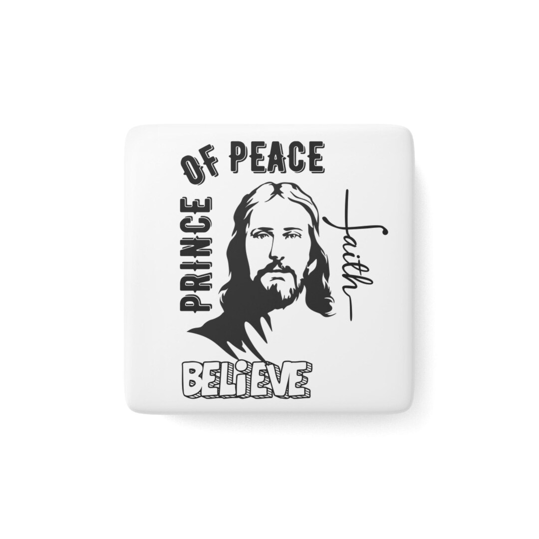 Porcelain Magnet, Square - Jesus Prince of Peace Religious Christian ...