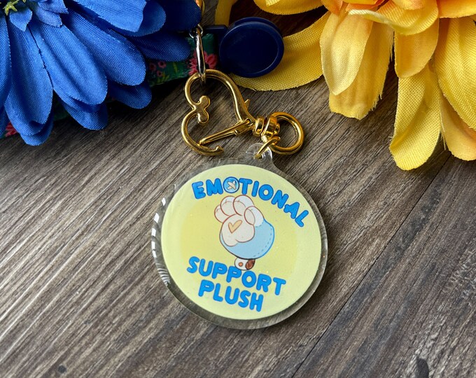 ESP Tags Emotional Support Plush - Etsy