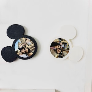 Mickey Mouse Ears Picture Frames W/ Photo Prints - Etsy
