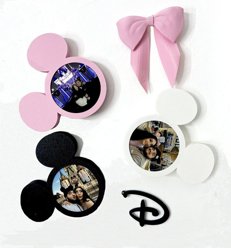 Mickey Mouse Ears Picture Frames W/ Photo Prints - Etsy