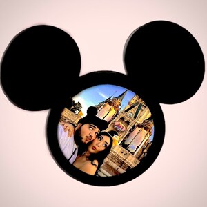 Mickey Mouse Ears Picture Frames W/ Photo Prints - Etsy