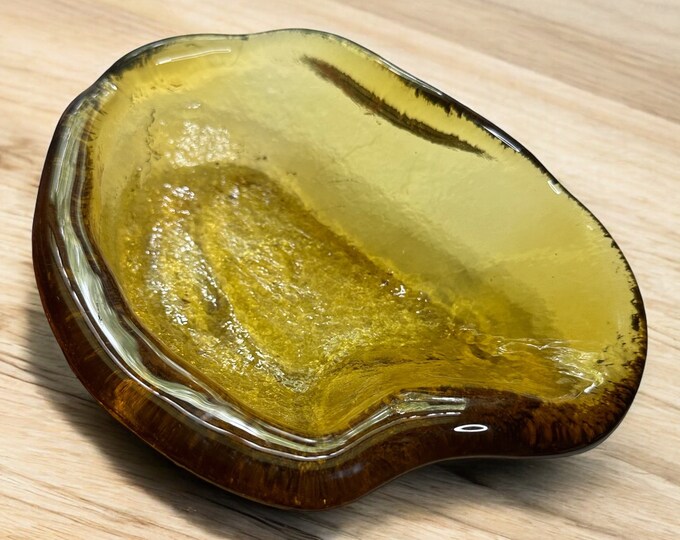 Blenko Glass Co. Amoeba Free Form Handmade Glass Catchall / Ash Tray - Etsy