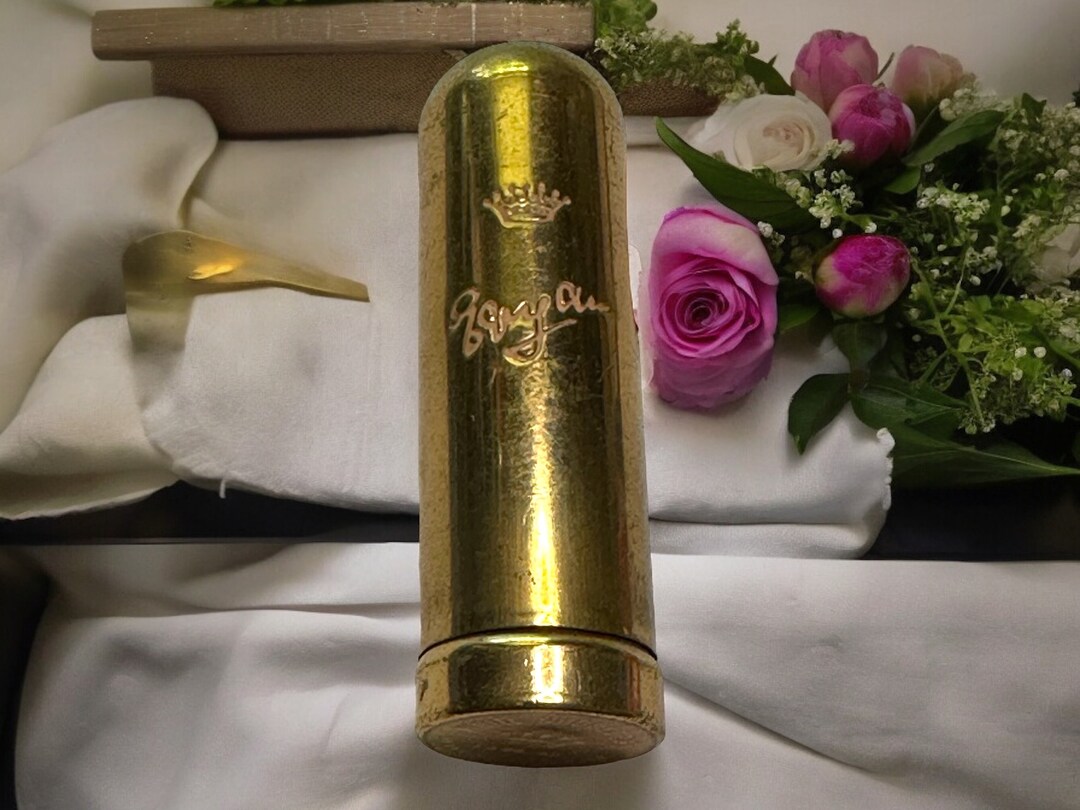 Vintage Evyan White Shoulders Perfume 1/6oz Bottle Bullet Style Brass ...