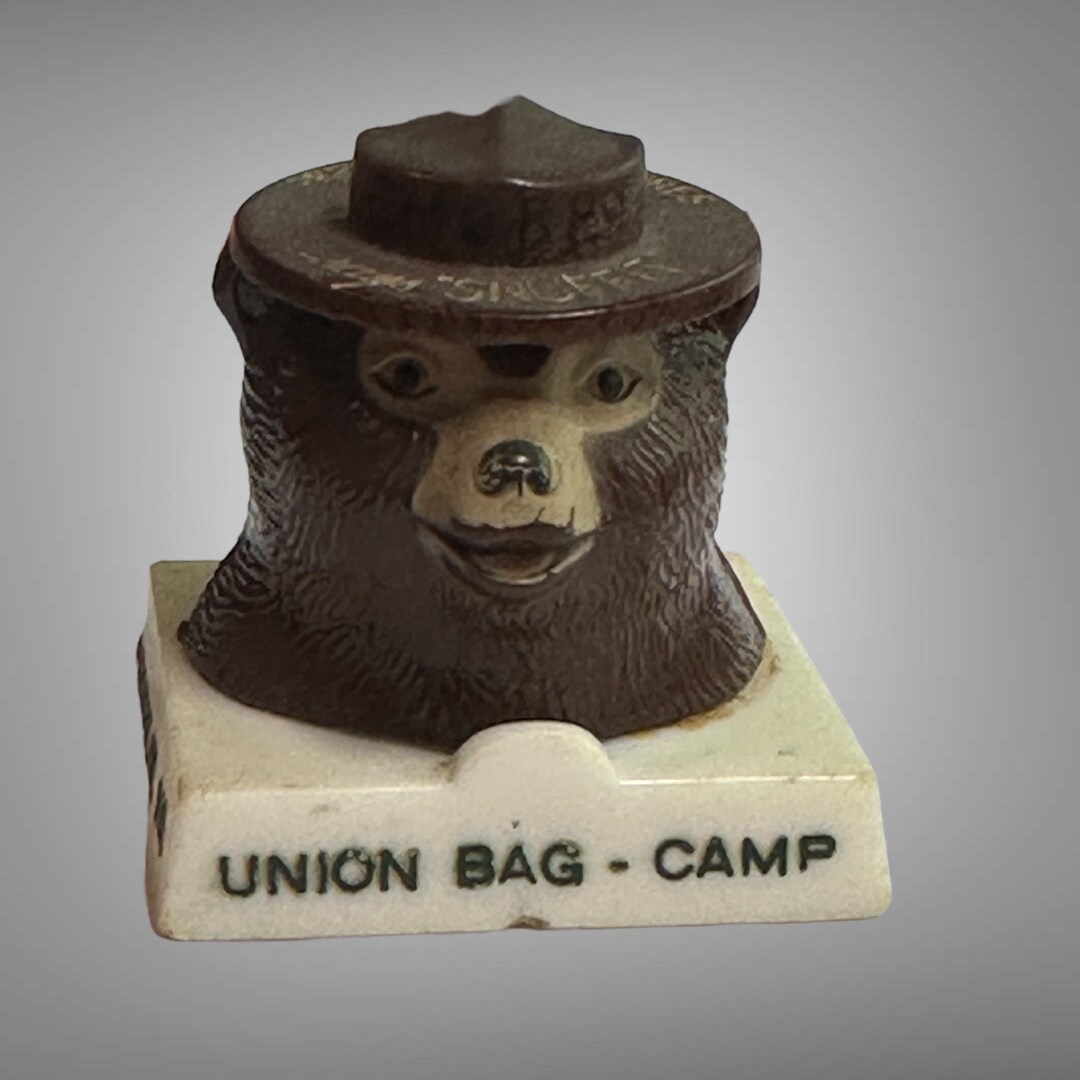 Vintage Magnetic Smokey the Bear Snuffit From Union Bag Camp Paper Corp ...