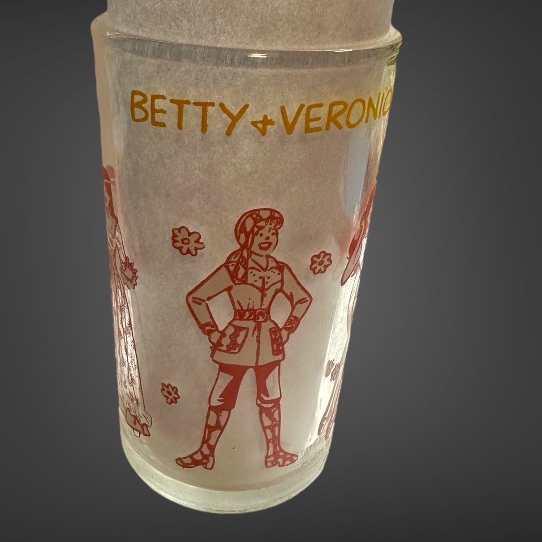 Vintage 1971 Welchs Archies Comics Betty & Veronica Jelly Jar Glass ...