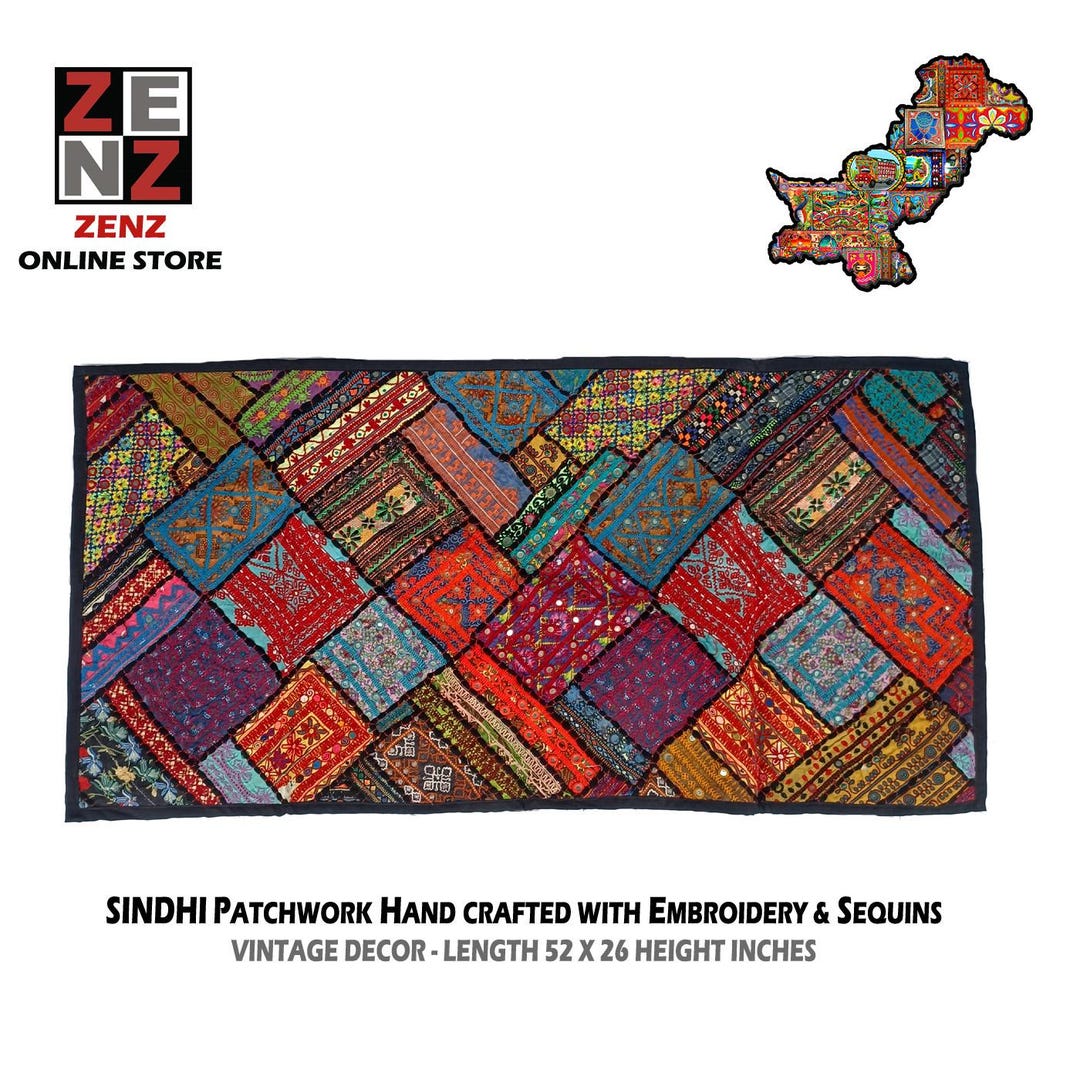 Pakistani Vintage Sindhi Heritage Handmade Patch Crafted With ...