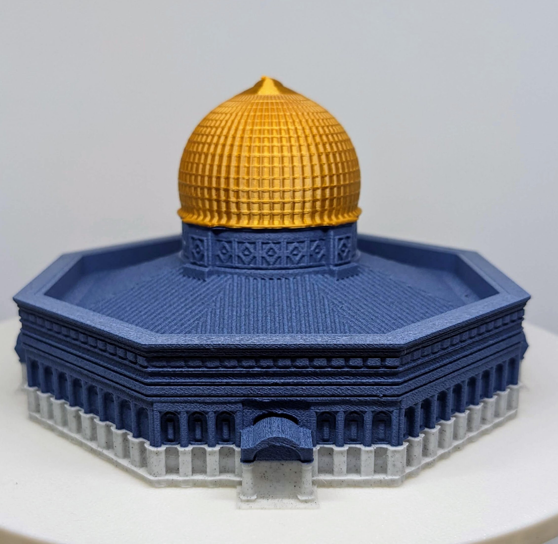 Dome of the Rock Mosque Model Decor, Jerusalem, Miniature Islamic Model ...