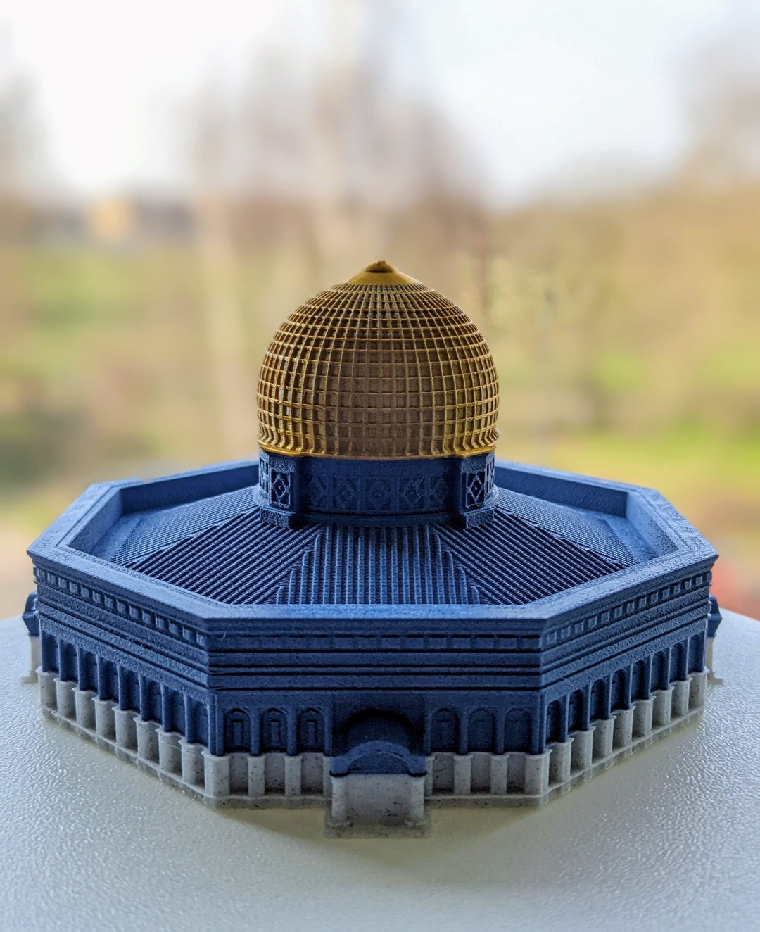Dome of the Rock Mosque Model Decor, Jerusalem, Miniature Islamic Model ...
