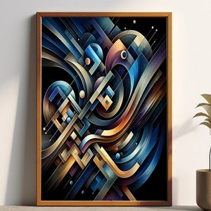 Celestial Geometry, Digital Download, Large Abstract Print, Printable ...
