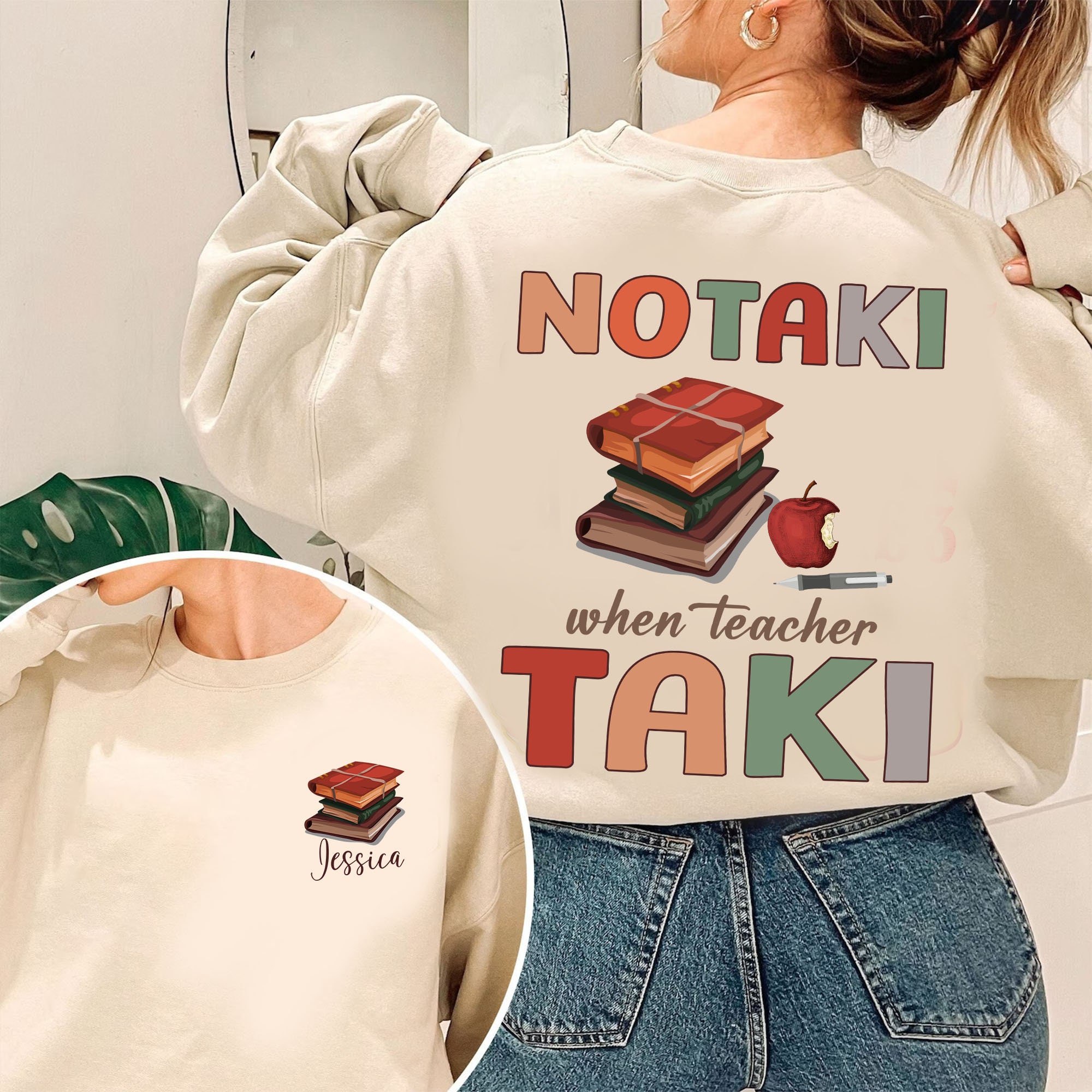 Personalized No Taki When Teacher Taki Shirt, Custom Shirt for Teacher ...