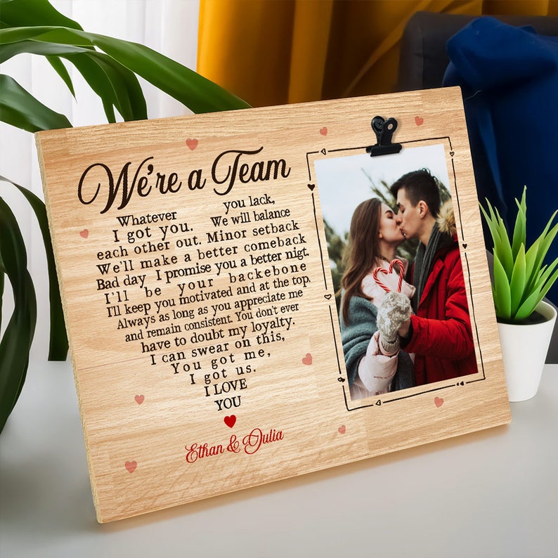 Makezbright We're A Team Meeting You Was Fate Picture Frame ...