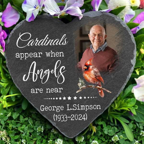 Cardinal Memorial Stone - Etsy