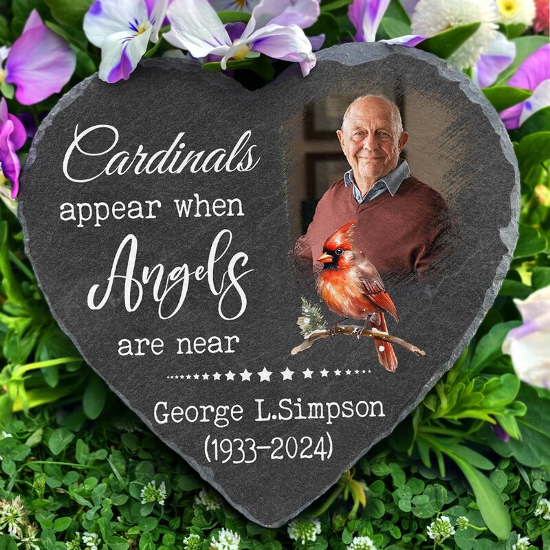 Cardinal Memorial Stone - Etsy