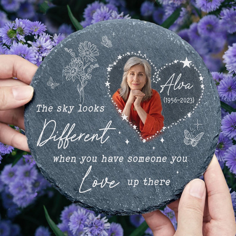 Personalized Memorial Stone for Mom Loss Family Member Loss, Custom ...