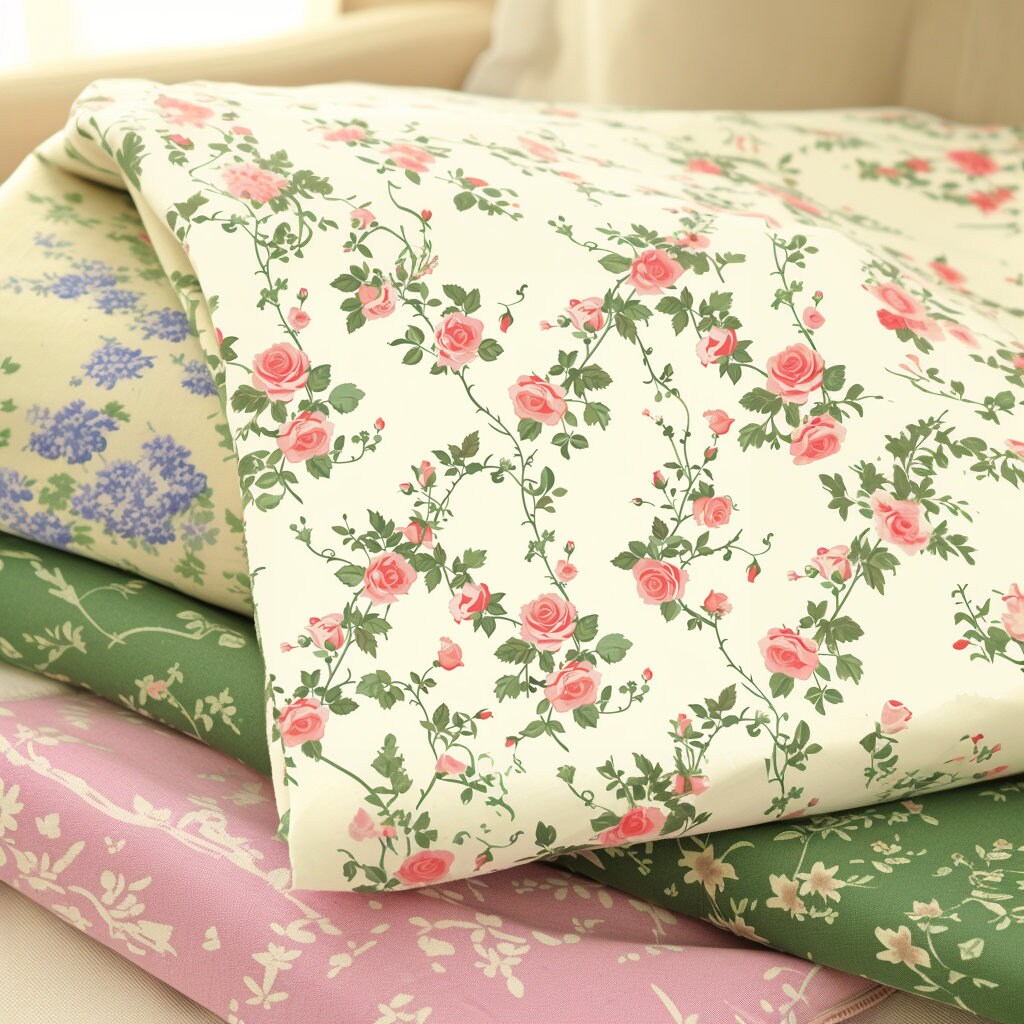 Vintage Cottage Roses Digital Paper Seamless Shabby Chic Printable ...