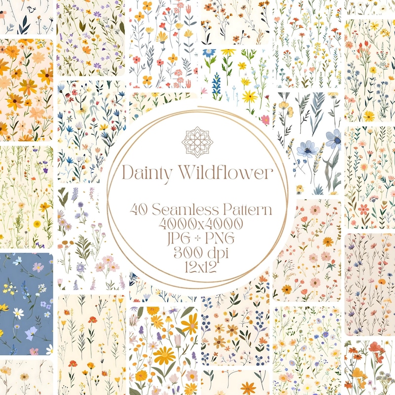 Whimsy Floral Wallpaper - Etsy