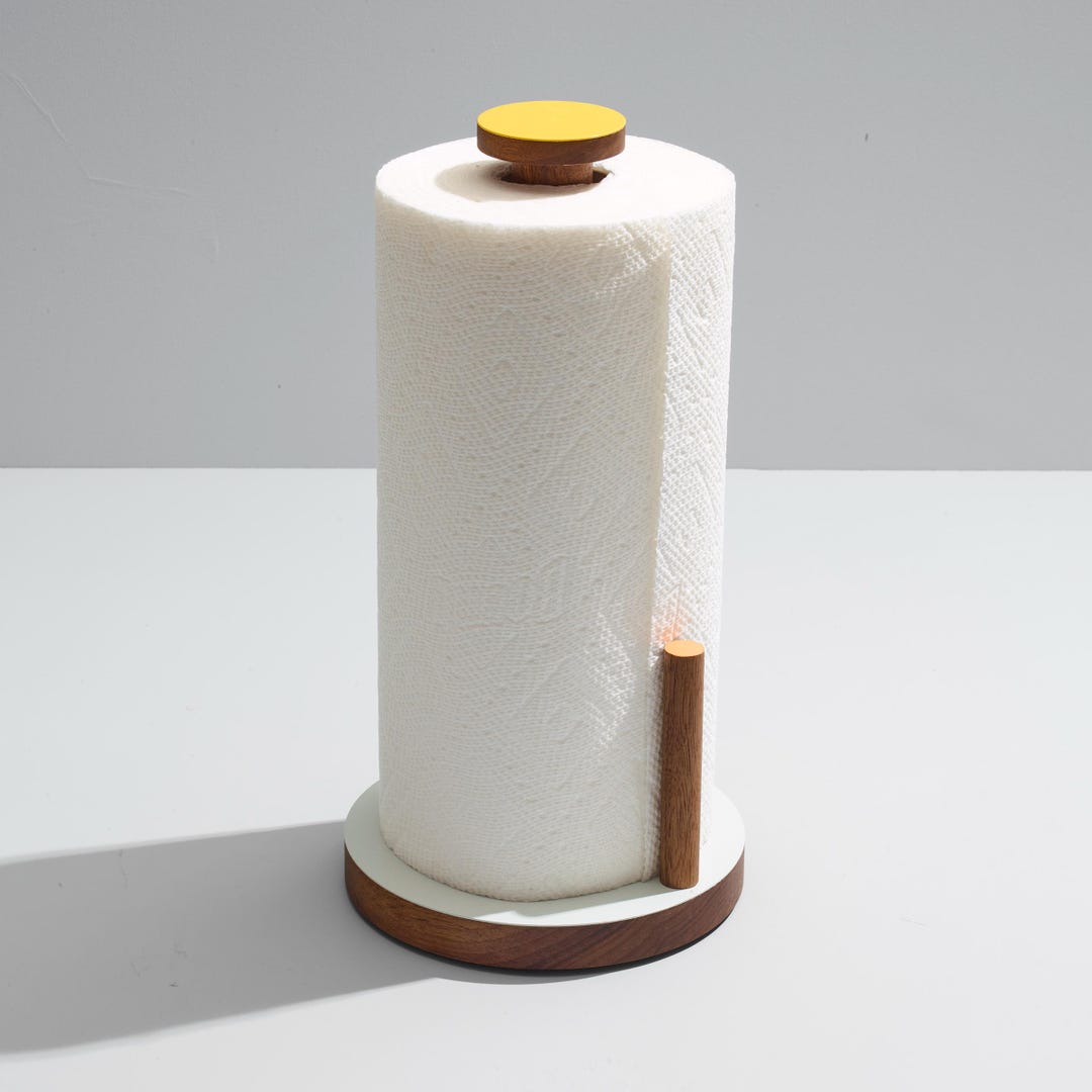 The Paper Towel Keeper - Grey / Walnut - Etsy