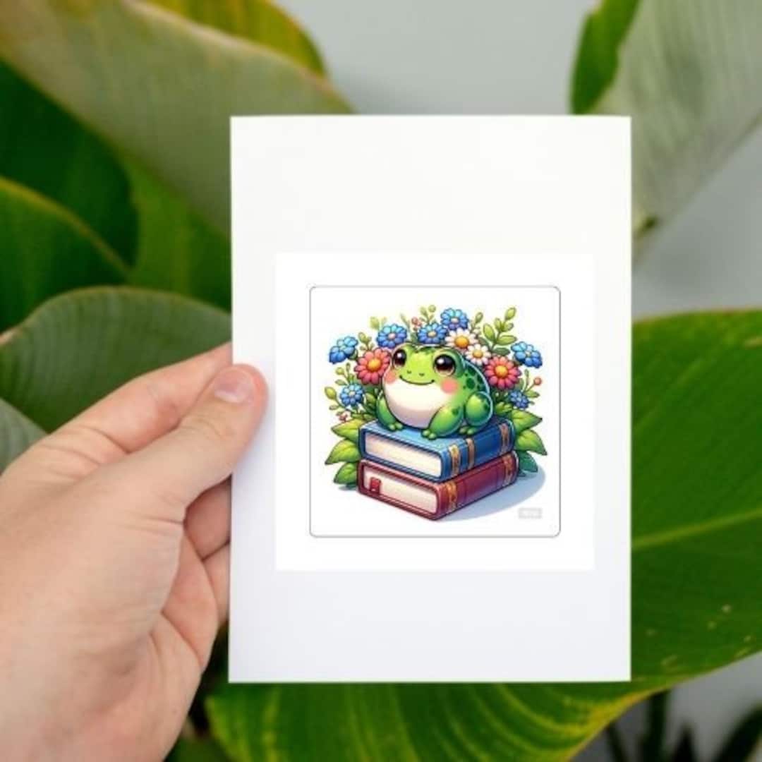 Fat Frog Sticker, Frog Lover Gift, Kawaii Frog Sticker, Journal Decals ...