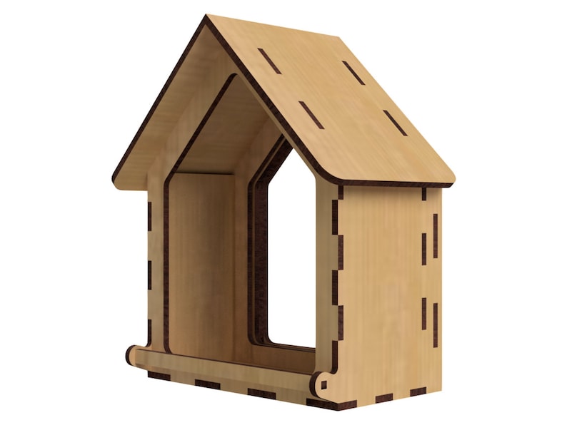 Laser Cut Window Bird Feeder. DXF, SVG Digital File Download. 3 Mm or 4 ...