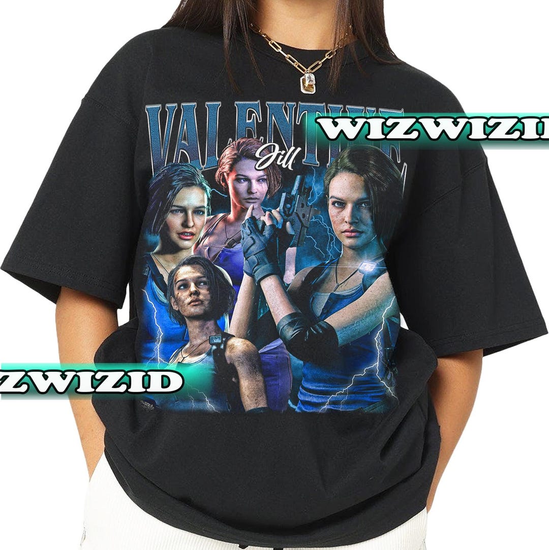 Retro 90's Jill Valentine Homage Shirt , Jill Valentine Video Game ...