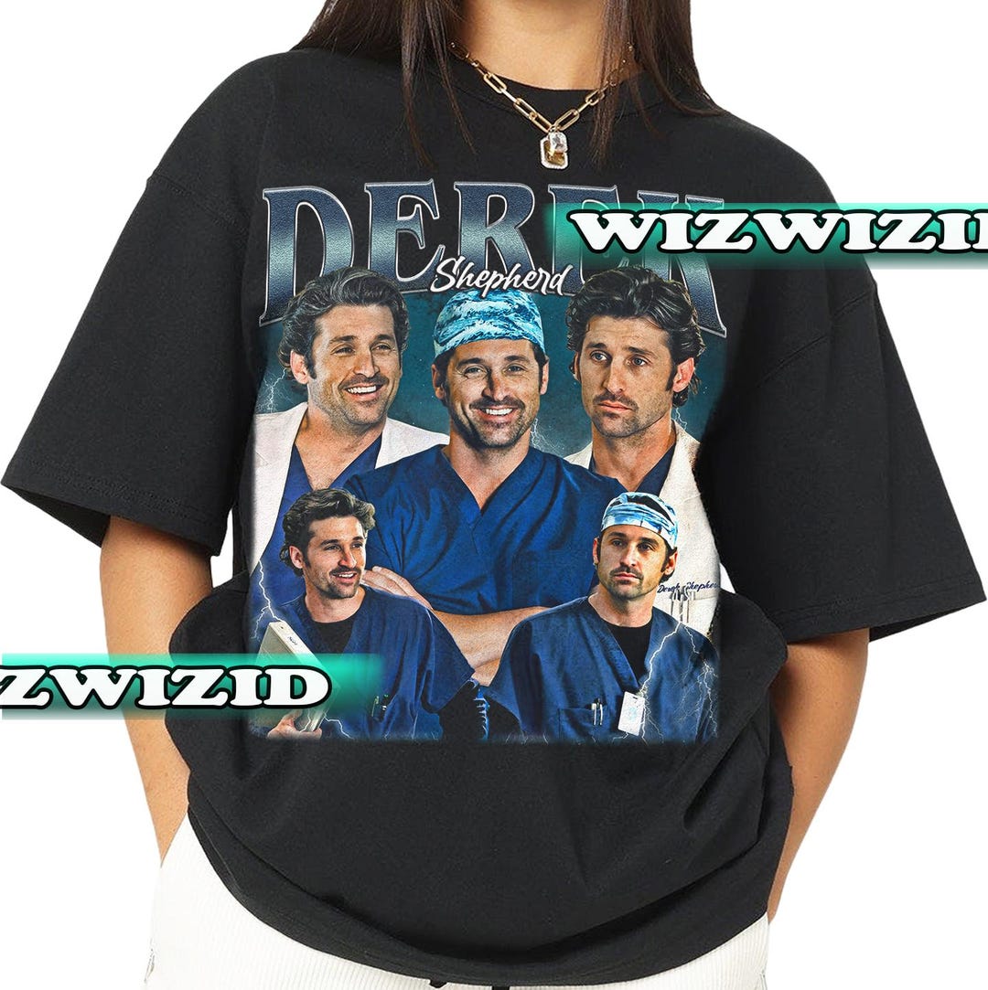 Retro 90's Derek Shepherd Homage Shirt , Derek Shepherd Graphic Shirt ...