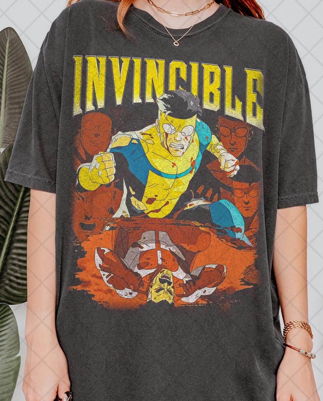 Retro 90's Comfort Colors Invincible Mark Superhero T-shirt, Comic Book ...