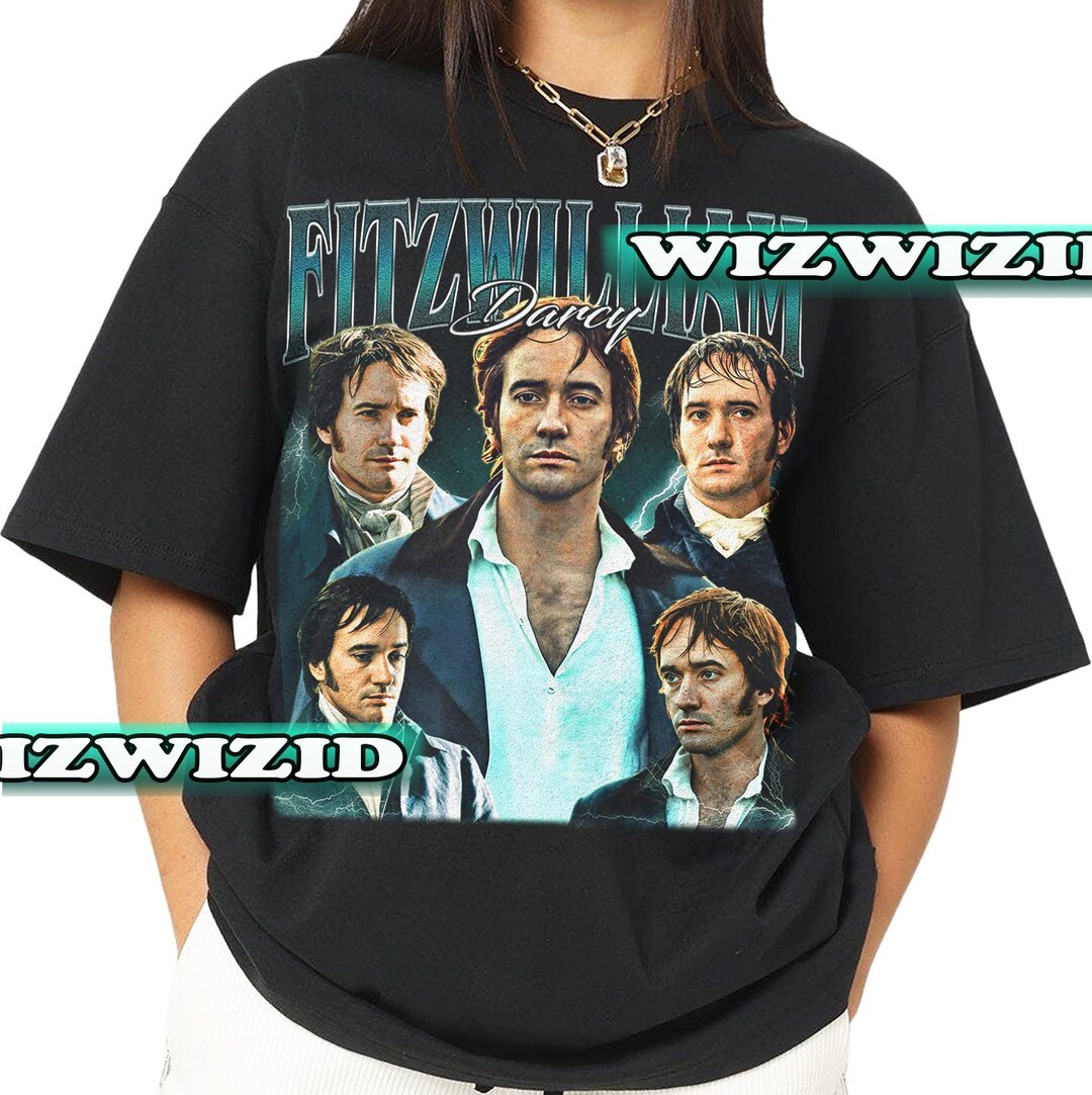 Retro 90's Fitzwilliam Darcy Homage T-shirt, Fitzwilliam Darcy Fan Tee ...