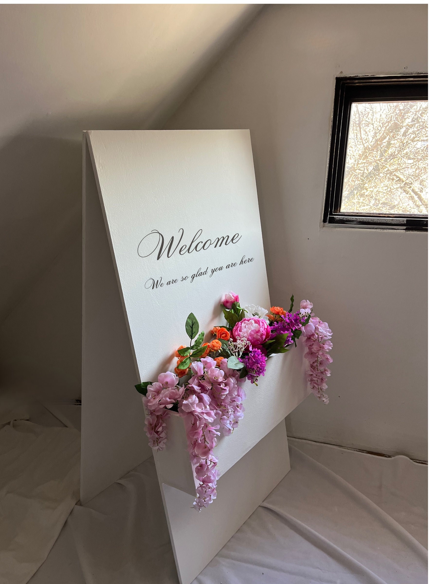 Custom Flower Box Welcome Sign for Events & Weddings. - Etsy