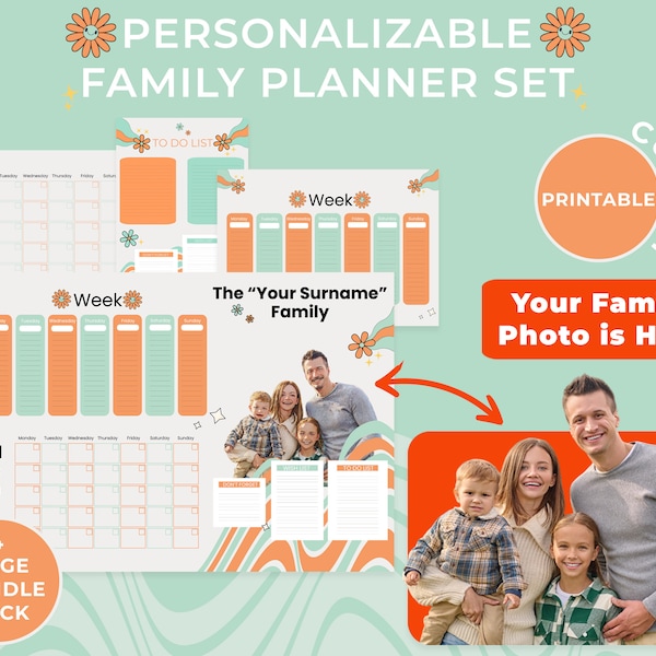 Custom Photo Monthly Planner - Etsy