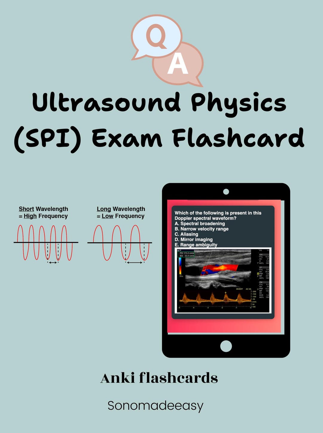 Ultrasound Physics (SPI) Exam Review: Anki Flashcards (digital Download ...