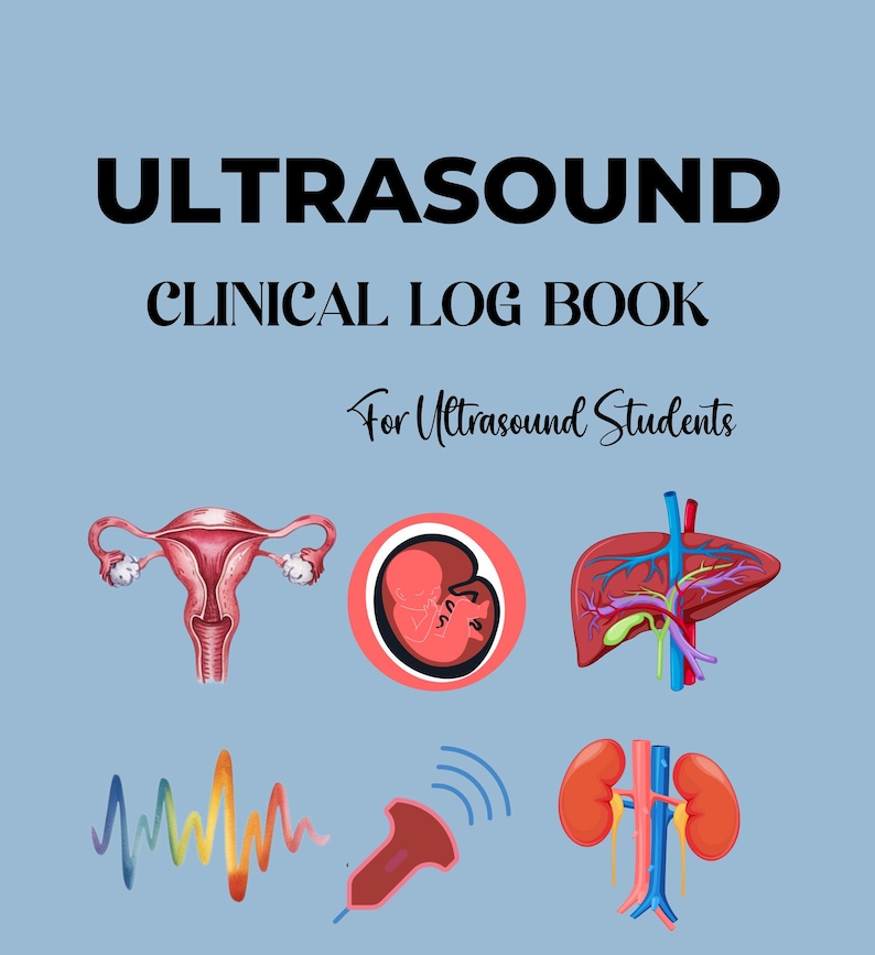 Clinical Log Book for Ultrasound Student, Digital Logbook, Logbook for ...