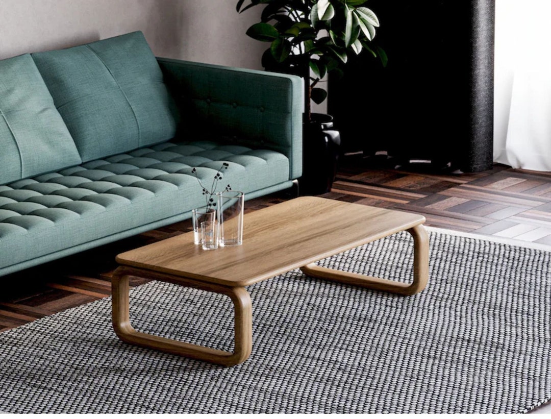Modern Coffee Table Aesthetic Coffee Table Wooden Oak Coffee Table ...