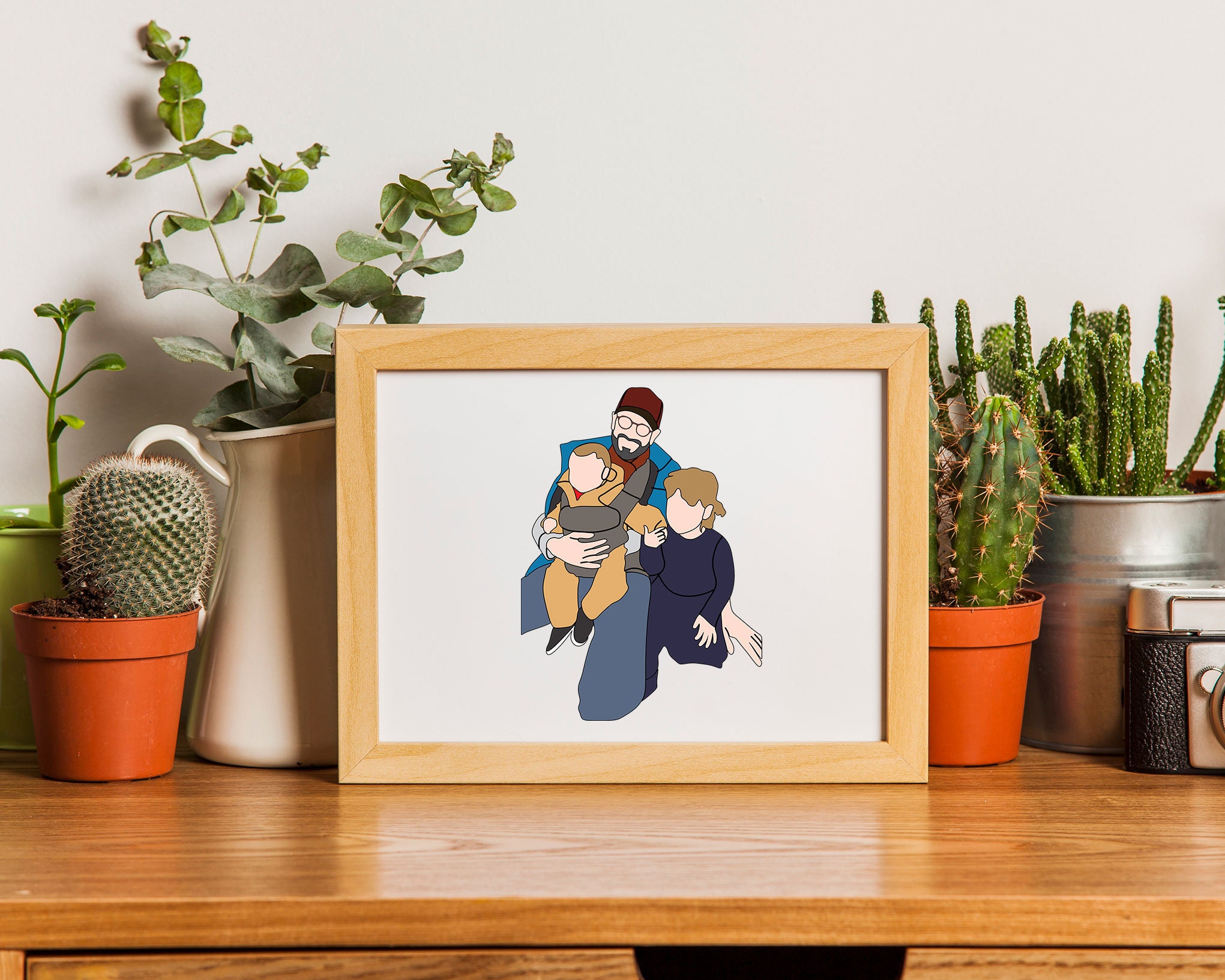 Faceless Custom Portrait, Faceless Portrait From Photo, Personalized ...