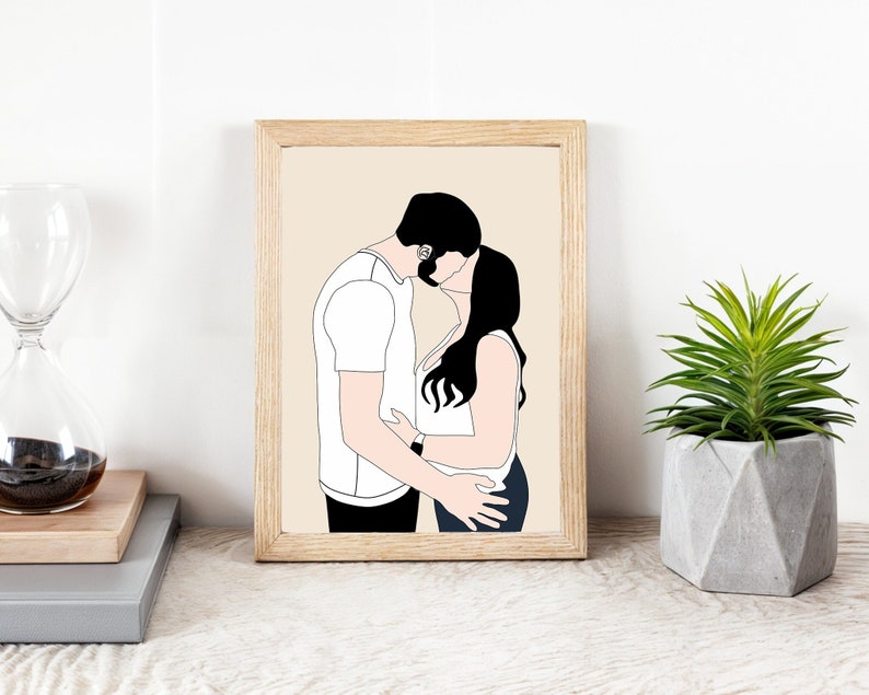 Faceless Portrait, Custom Photo Illustration, Personalized Picture ...