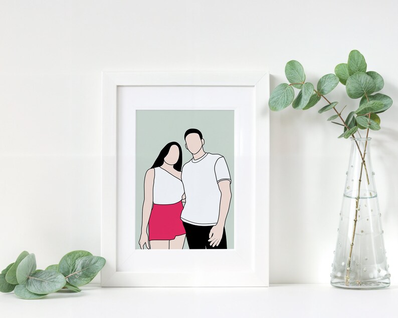 Faceless Portrait, Custom Photo Illustration, Personalized Picture ...