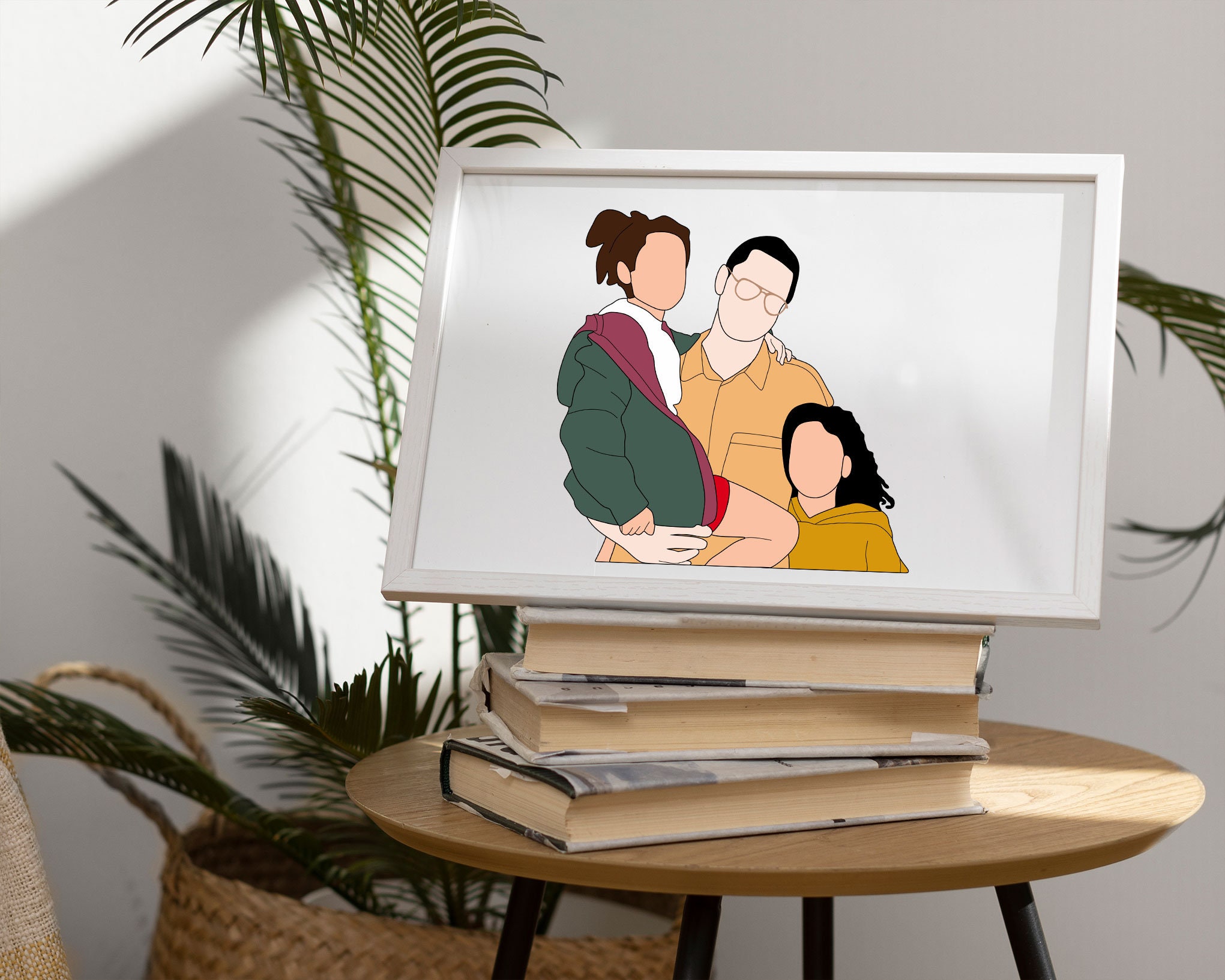 Faceless Custom Portrait, Faceless Portrait From Photo, Personalized ...