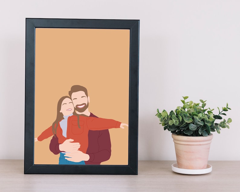 Faceless Portrait, Custom Photo Illustration, Personalized Picture ...