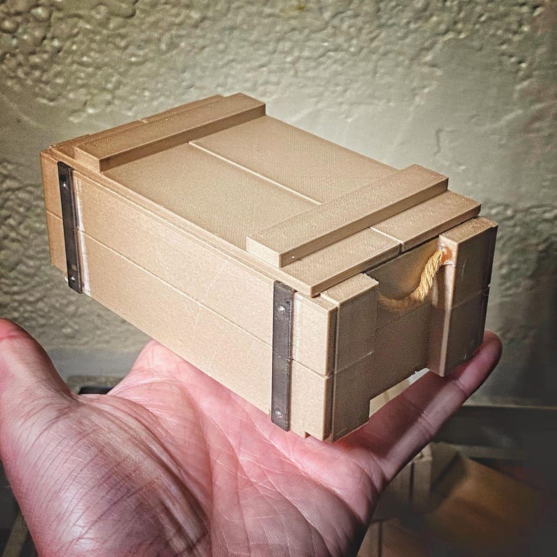 3D Printed Replica Military Wooden Ammo Box Crate - Etsy