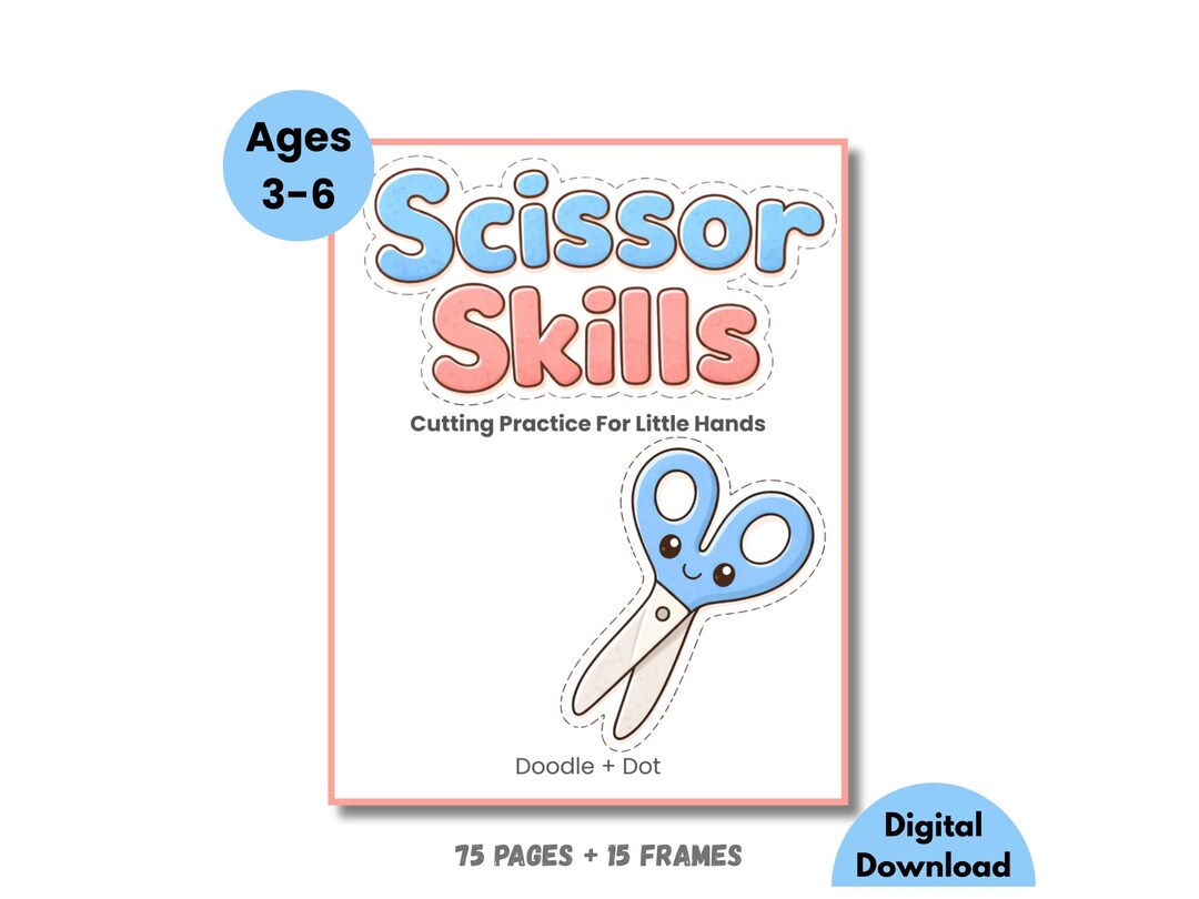 Scissor Skills Cutting Practice for Kids | Printable Preschool Fine ...