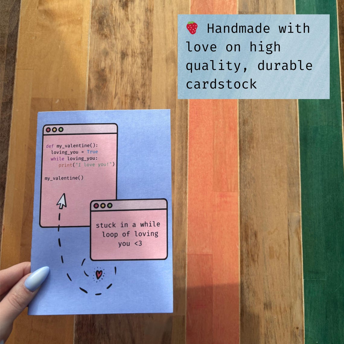 Funny Programmer Valentine's Day Card: Stuck in a While Loop - Etsy