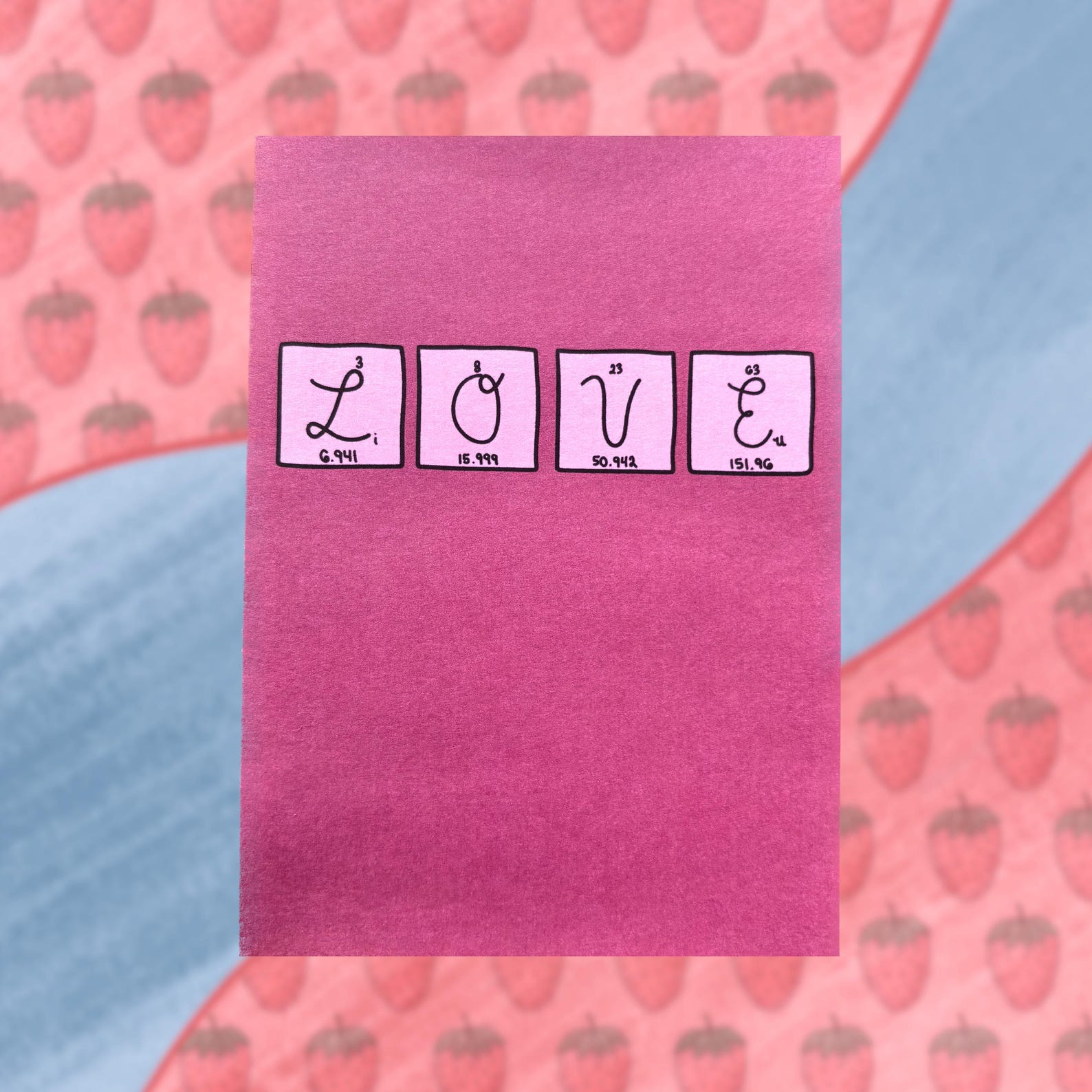 Periodic Table Love Card: Chemistry Valentine's Day STEM Gift - Etsy