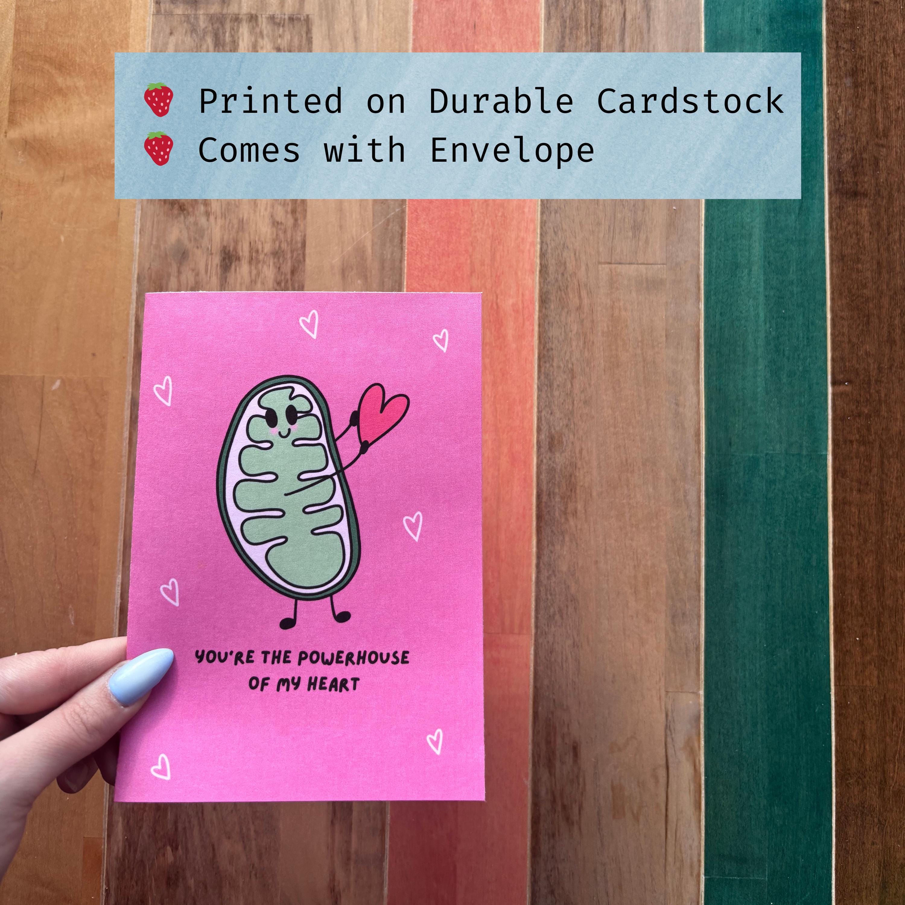 Mitochondria Valentine's Day Card: Biology Science Love - Etsy