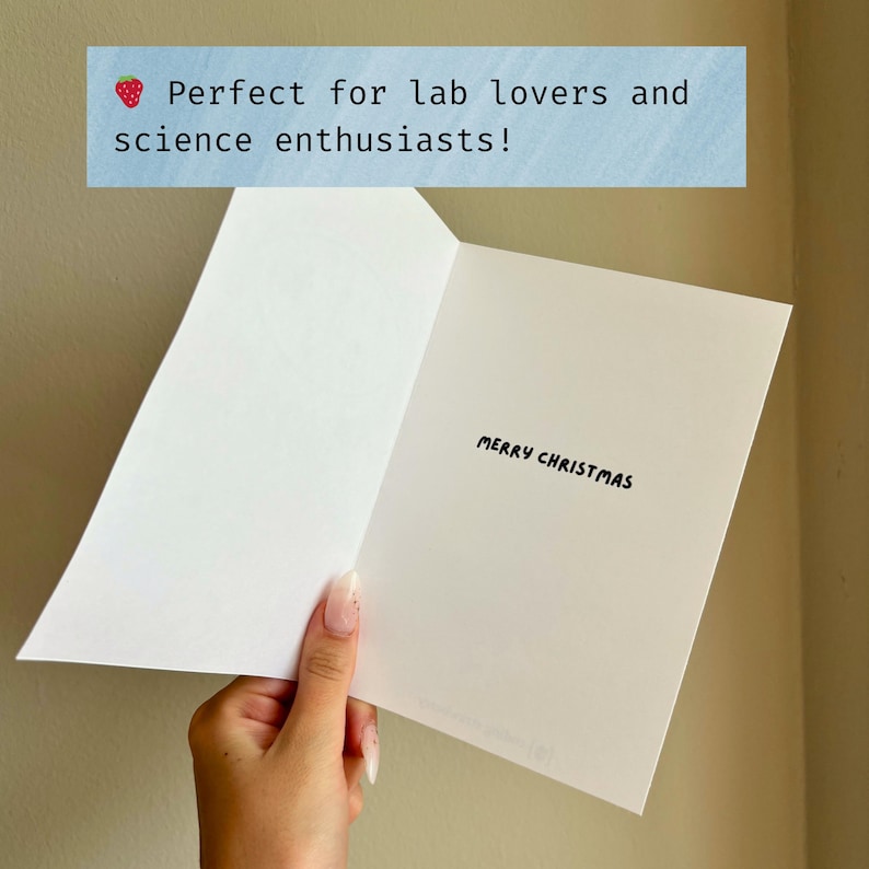 Science Christmas Card, Cultivate Christmas Joy, Petri Dish Holiday ...