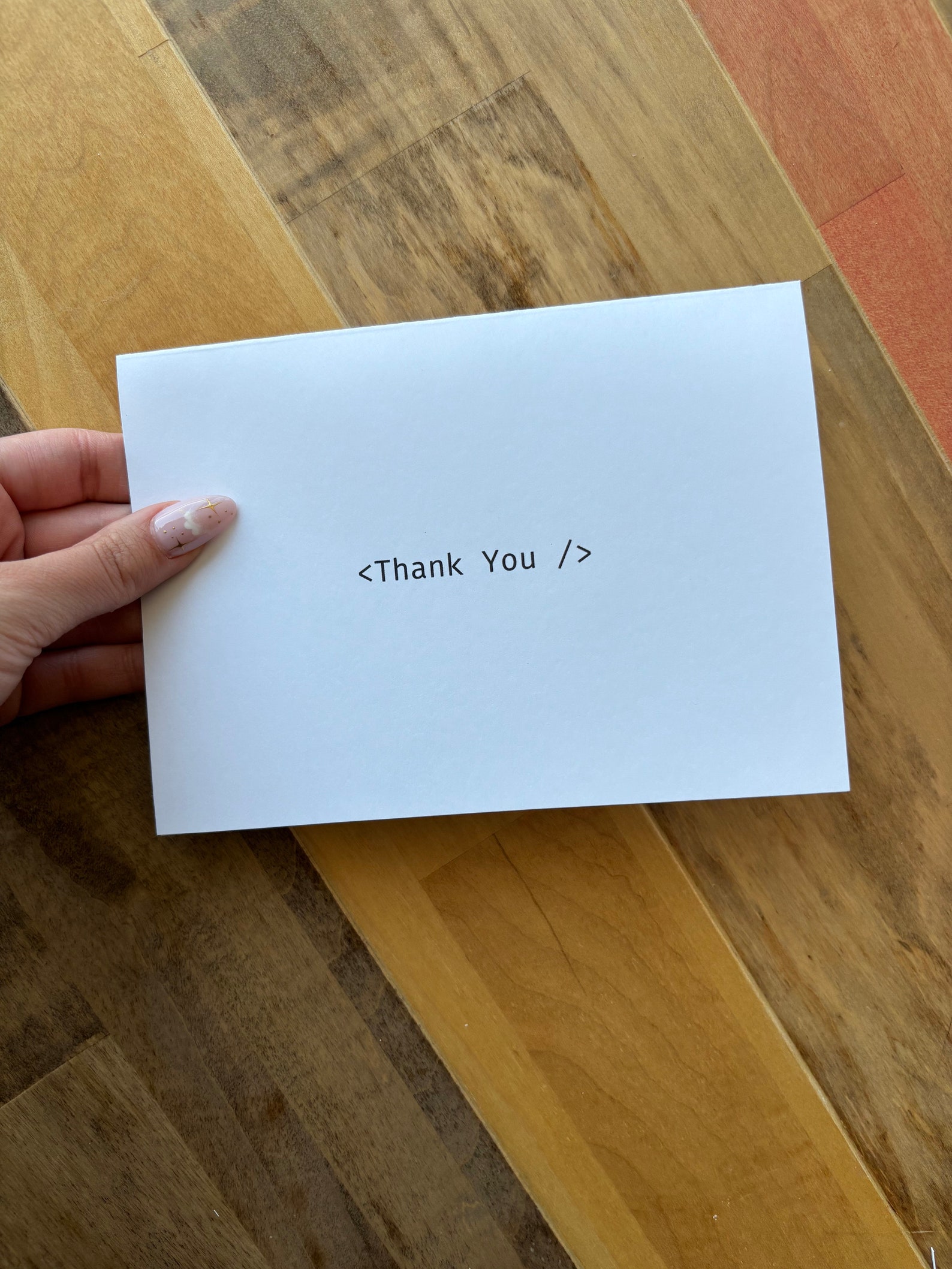 Thank You Card Thank You Coding Card Software Engineer Thank You Card ...