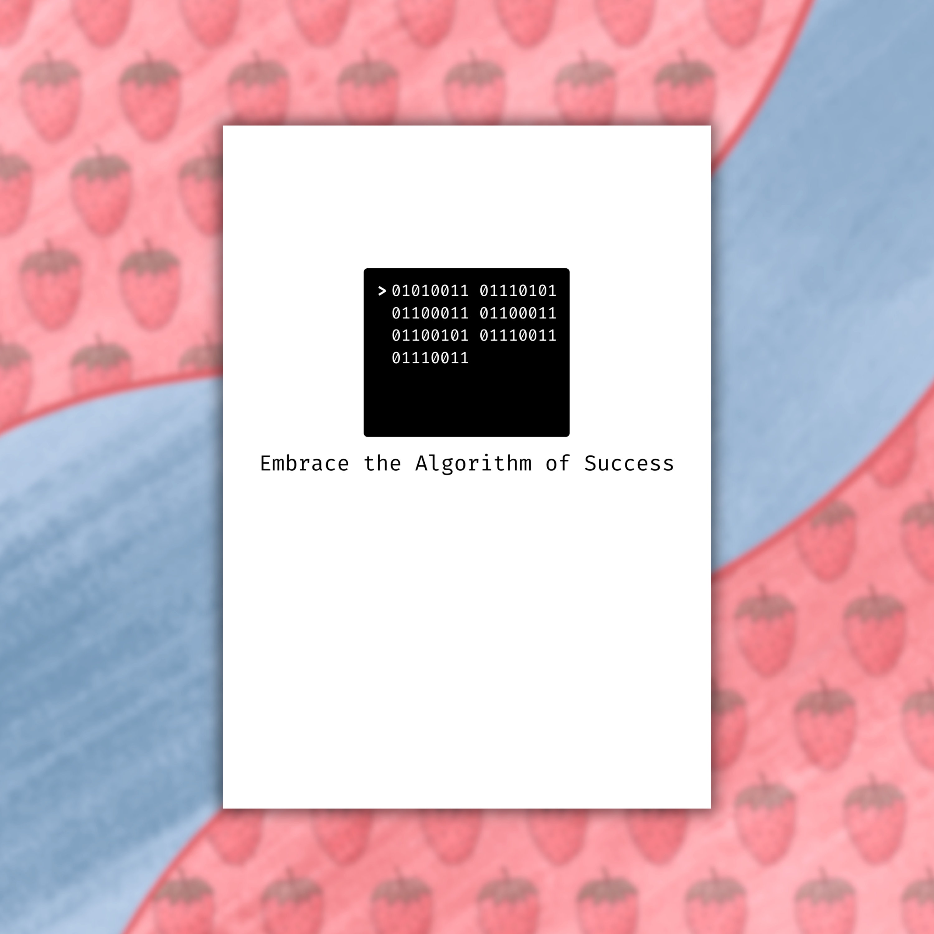 Computer Science Graduation Card: Binary Code, Handmade 5x7 - Etsy