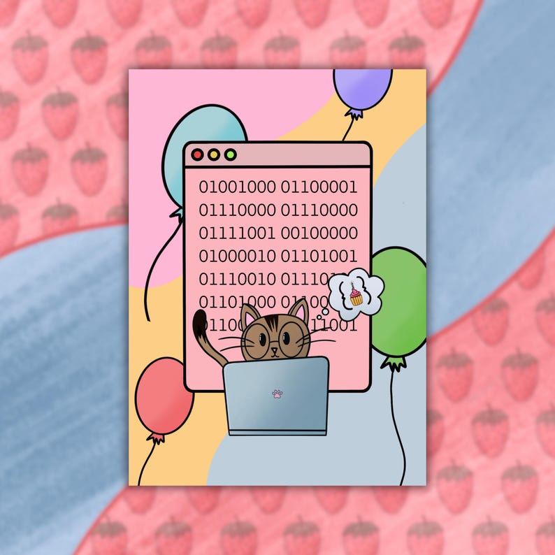 Happy Birthday Card Happy Birthday Software Engineer Happy Birthday ...