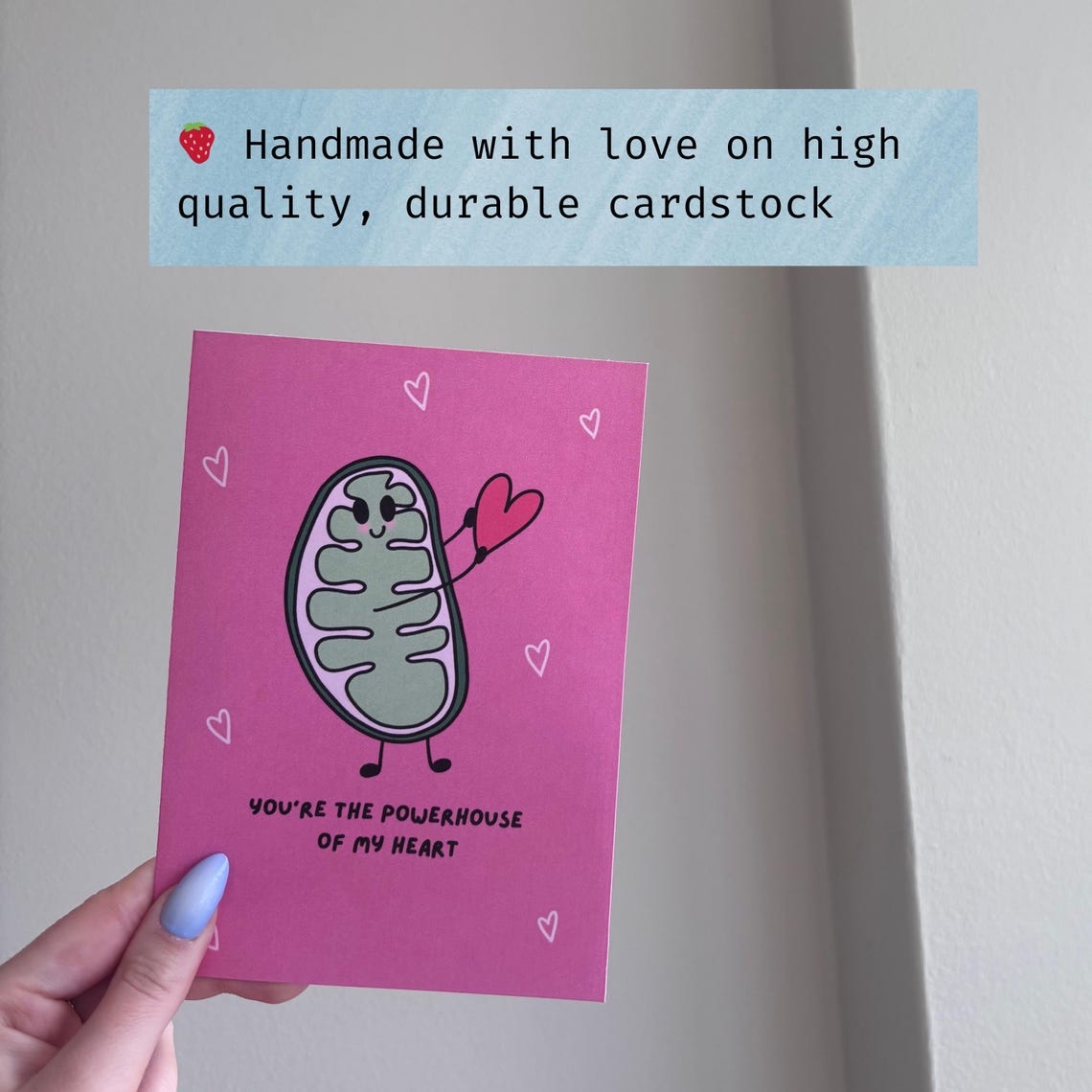 Mitochondria Valentine's Day Card: Biology Science Love - Etsy