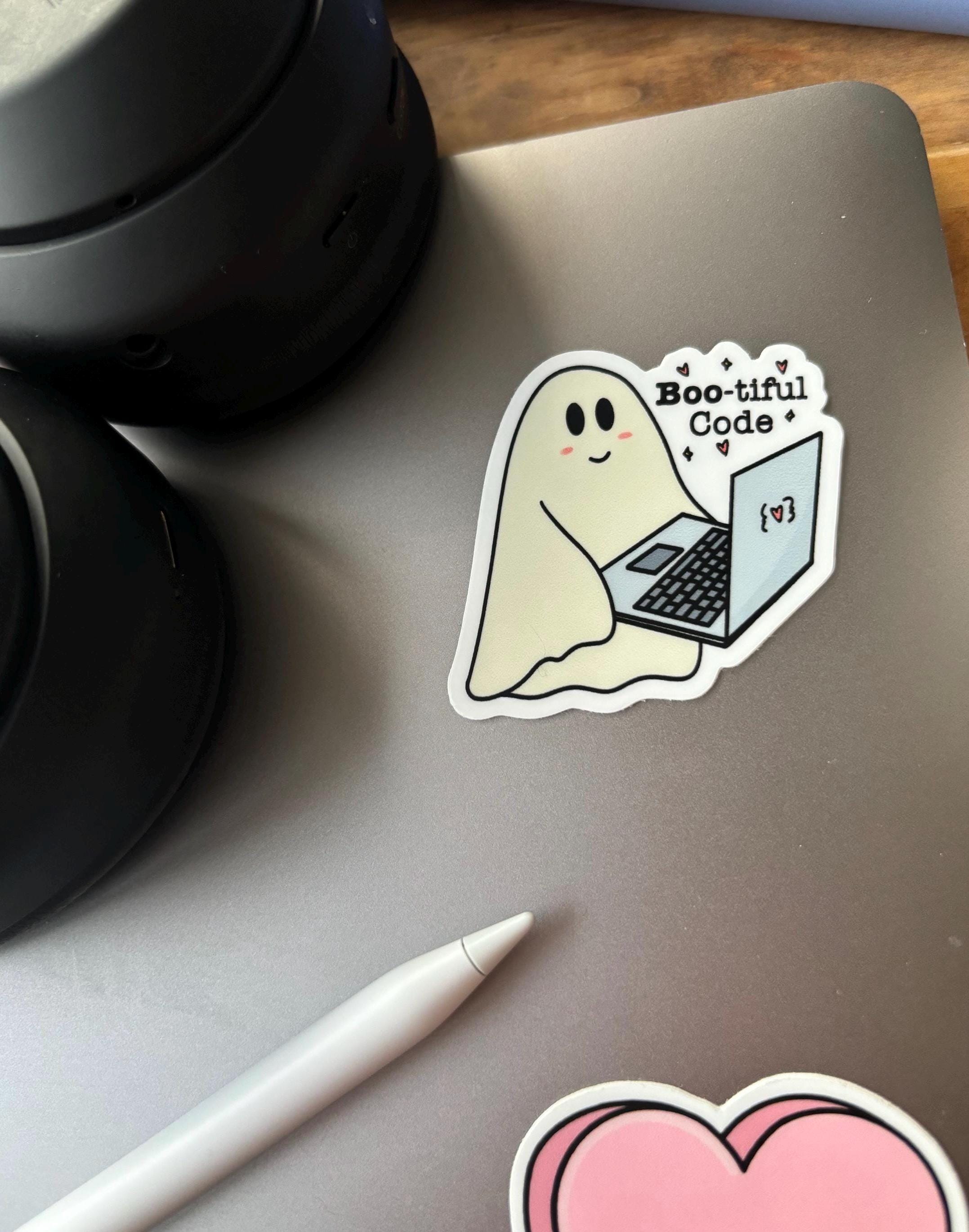 Boo-tiful Code Sticker: Funny Software Developer Laptop Decal - Etsy